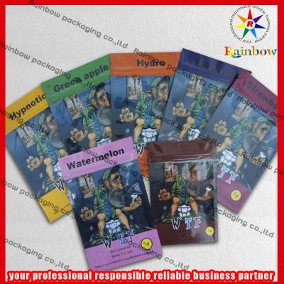 China Vivid Printing Herbal Incense Pouches ， Aluminum Foil Bag for sale