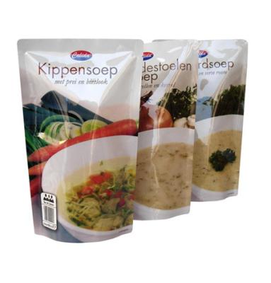 China Microwave Food Vacuum Seal Bags With Zipper Top for sale