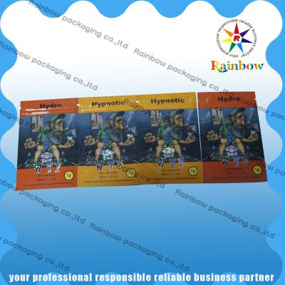 China Colorful Plastic Pouches Packaging , Herbal Incense Bag With k for sale