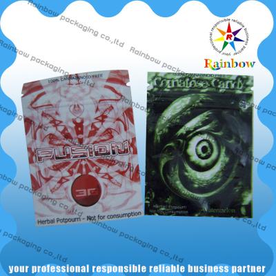 China Aluminum Foil Plastic Pouches Packaging With Three-side Sealed for sale