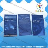 China Transparent Front Comestic Packaging Bag Laminated With Bottom Gusset for sale