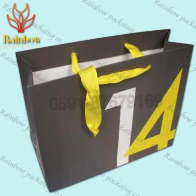 China Customized Shopping Paper Bags For Cosmetics With Twisted Handle for sale