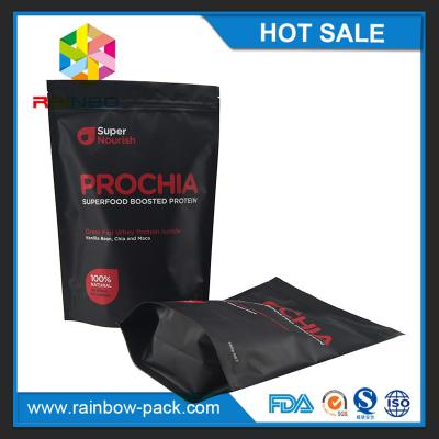 China custom foil moisture permeable Stand up matte finished cookies bag for sale