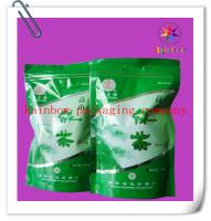 China k Bottom Gusset Plastic Bag Packaging , Green Tea Packaging Bag for sale