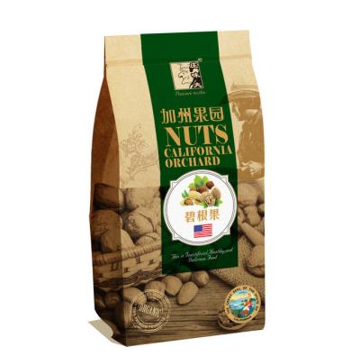 China Brown Customized Paper Bags , 150 Gram Snack Kraft Paper Lolly Bags for sale