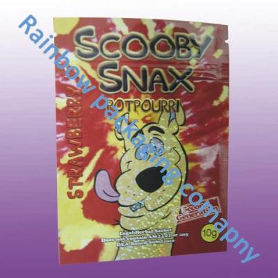 China k Herbal Incense Packaging , Customized Colorful Printing Zip Plastic Bags for sale