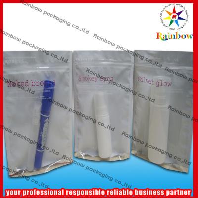 China Clear Front Cosmetic Packaging Bag Customized Printing For Candy for sale
