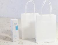 China Unique Printing Kraft Paper Bags With Plain Color 0.18 mm Thickness for sale
