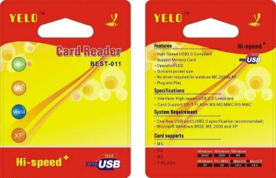 China Custom Logo Clear Blister Pack Packaging For Card Reader Package for sale