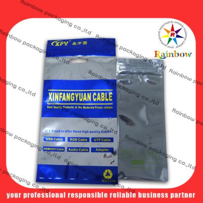 China Zipper Transparent Anti Static Bag Plastic PET / VMPET Gravure Trap Printed for sale