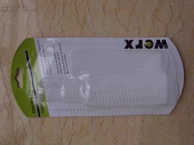 China Cleaning Kit Blister Pack Packaging Euro Hang Hole Logo Printed for sale