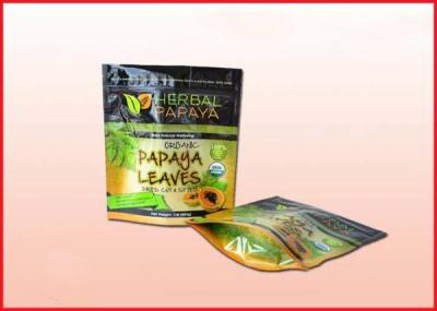 China Stand Up Herbal Leaves Printed k Bags Resuable Aluminum Foil for sale