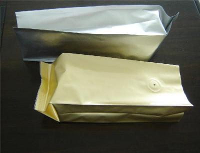 China Laminated Unprinted Plastic Pouches Packaging , Food Coffee Bean Packaging for sale