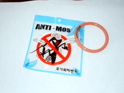 China 110 Micron Plastic Packaging Bags , Hanghole Kids Mosquito Repellent Band Packaging Bag for sale