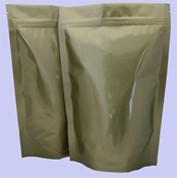 China Custom Glossy Aluminum Foil Packaging Gold Stand UP With k for sale