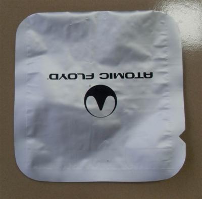 China Electronic Products Foil Pouch Packaging Round Corner Silver Three Side Seal for sale