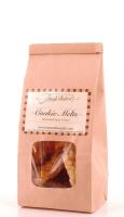 China Pink Customized Kraft Paper Bags Clear Window And Tin Tie For Food for sale