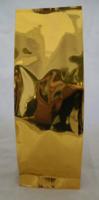 China Coffee Bean Foil Pouch Packaging Gloden Heat Seal with Degassing Value for sale