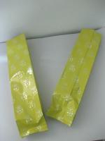 China Side Gusset Yellow Coffee Bean Packaging Aluminum Foil Heat Seal for sale