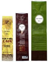 China Custom Coffee Bean Plastic Pouches Packaging with Degassing  Valve Side Gusset for sale