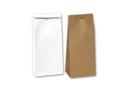 China Custom Flat Bottom Kraft Paper Bags , Tin Tie Coffee Packaging Bags for sale