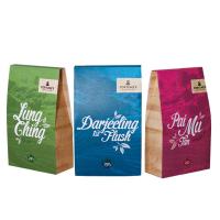China Eco-friendly Zipper Tea Packaging Bag Matte Finish Square Bottom Printing for sale