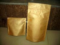 China k Laminated  Aluminum Foil Full PrintingPlastic Bag Gold Stand Up Matte Finish for sale