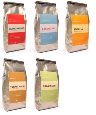 China Printed Matte Finish Coffee Bags Packaging Tin-tie Silvery Square Bottom for sale