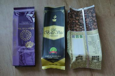 China Gusset Side Laminated Matte Finish Tea Bags Packaging Colorful Printing With Valve for sale