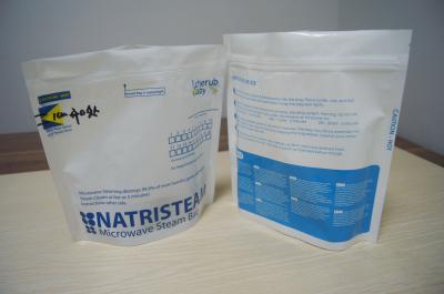 China k Plastic Pouches Packaging , Plastic Blue Microwave Steam Steriliser Bags for sale
