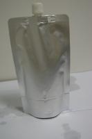 China Custom Silver Aluminum Foil Spout Pouch for Liquid Packaging for sale