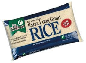 China Rice Blue Large Laminated Plastic Pouches Packaging Glossy Custom Printing for sale