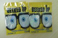 China k Herbal Incense Packaging 4g Laser Film Plastic GEEKED UP Yellow for sale
