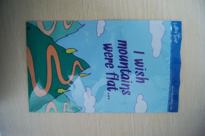 China Ldpe Printed Grip Seal Bags Blue With Small Cartoon For Children Toys for sale