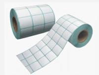 China White Rectangle Paper Adhesive Sticker Labels Unprinted In Roll for sale