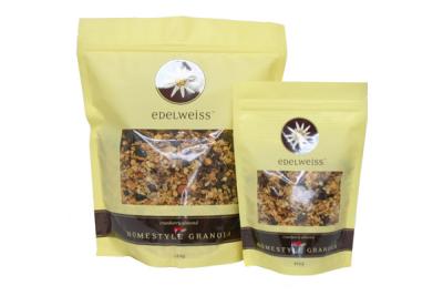 China Homestyle Edelweiss Tea Bags Packaging  Light Yellow  With Window for sale