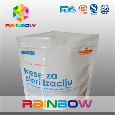 China Custom Design Stand Up Sterilising Bag For Baby Bottle And Cap for sale