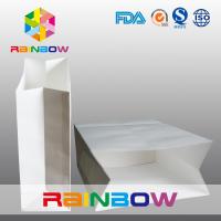 China Recycled Square Bottom Customized Paper Bags / Printed Paper Shopping Bags for sale