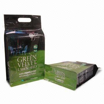 China Non - Toxic Plastic Pet Food Pouch With Flat Bottom And Handle for sale