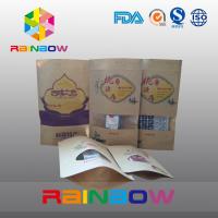 China Clear Window Kraft Paper Bag / Snack Bag Packaging / Resealable Bag with Zipper for sale