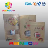 China Food Grade Custimized Kraft Paper Bags / k Bag With Window for sale