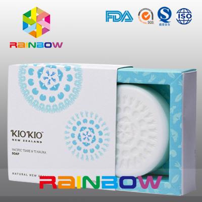 China White Cardboard Soap Packaging Paper Box With Custom Design for sale