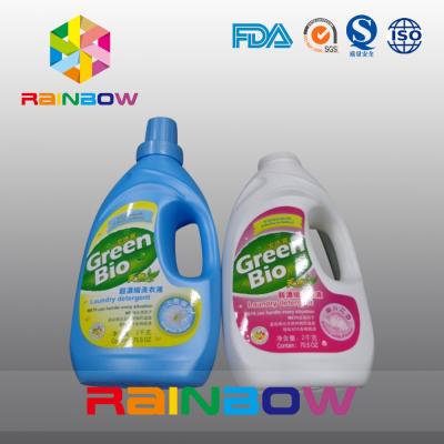 China Waterproof Sticker For Plastic Bottle , Self Adhesive Sleeve Labels For Liquid Detergent Bottles for sale