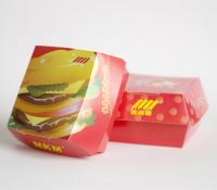 China Large Biodegradble Hamburger Paper Box Packaging Box For Burger for sale