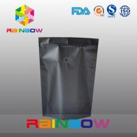 China Mouisture Proof Black Matte Aluminum Foil Coffee / Tea Bag Packaging for sale
