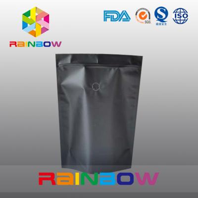 China Mouisture Proof Black Matte Aluminum Foil Coffee / Tea Bag Packaging for sale