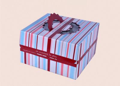 China Portable Paperboard Cake Box , Pastry Box for Cake Shop Take Out Service for sale