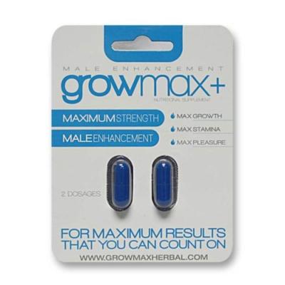 China Custom Printed Hanging Paper Card Packaging For Male Enhancement Stimulant With Two Holes for sale