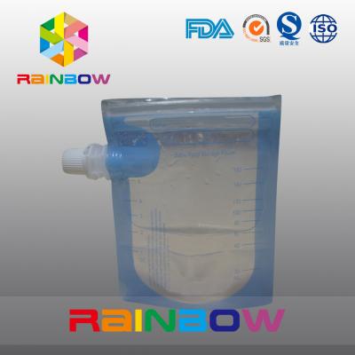 China Transprent Side Gusset Pouch for Water / Beverage , Doypack With Zipper for sale