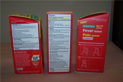 China Customized Corrugated Paper Box Packages with Hot Stamping , Red for sale